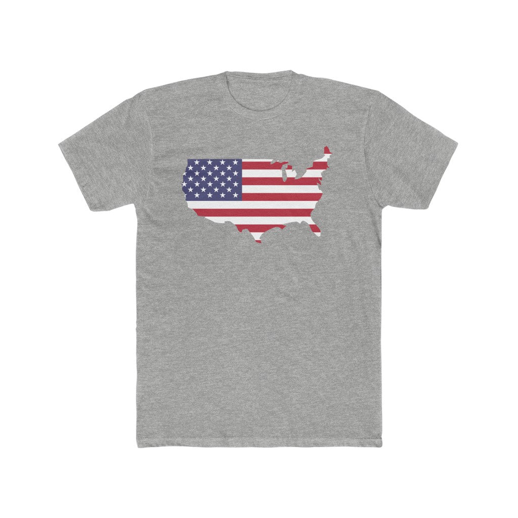 Men's Flag Map T-Shirt USA – Flagfit
